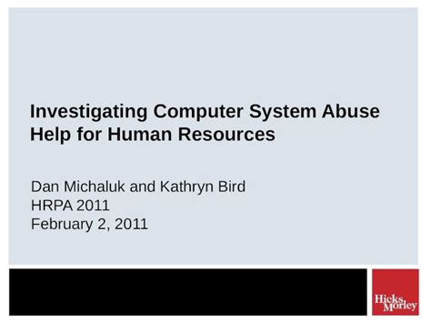 Ppt Investigating Computer System Abuse Power Point Final Dokumentips