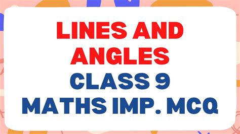 Lines And Angles Class 9 Mcq Online Test With Answers Term 1 2021 22