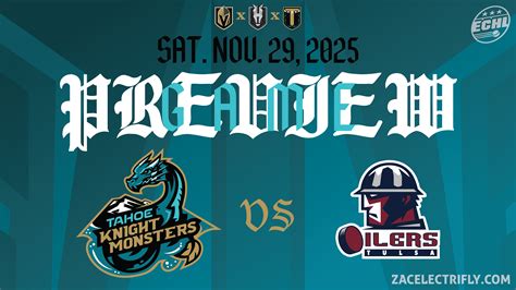 Game Preview Tahoe Knight Monsters Vs Tulsa Oiler Saturday