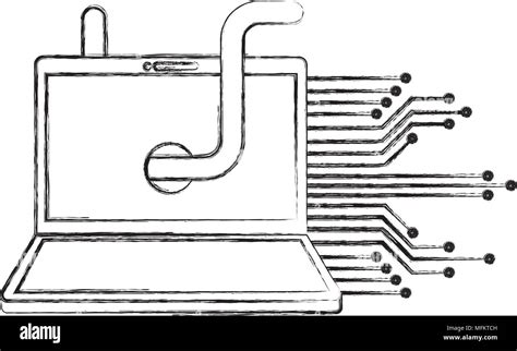 Cyber Security Laptop Virus Worm Error Problem Software Stock Vector Image And Art Alamy