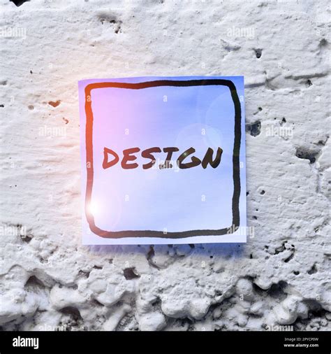 Sign Displaying Design Business Concept Plan Drawing Produced To Show Look Function Or Workings