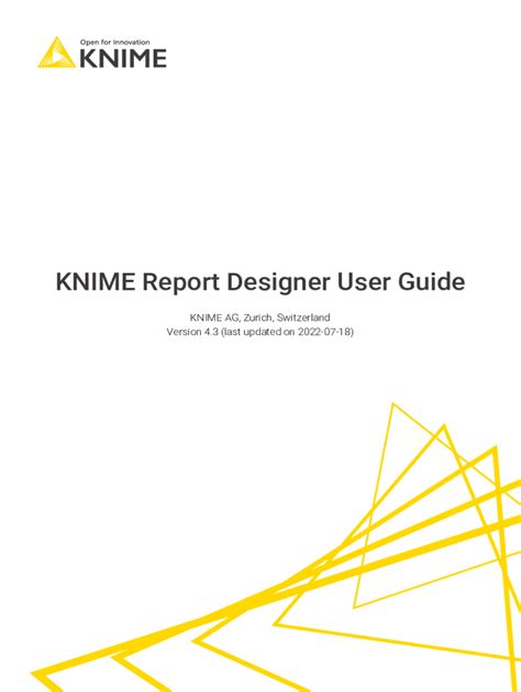 Fillable Online Knime Report Designer User Guide Fax Email Print Pdffiller