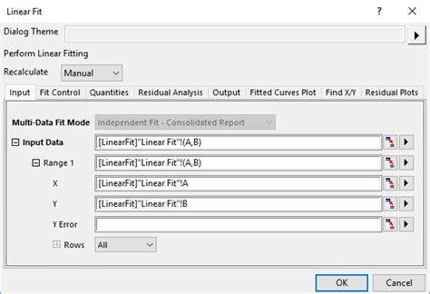 Help Online Origin Help Specifying Your Input Data