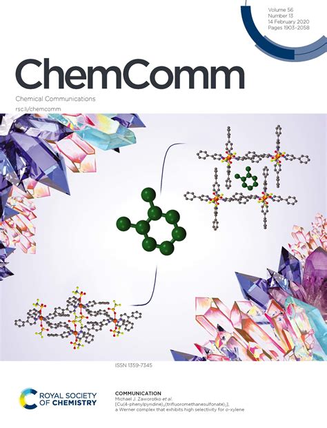 Colourful Addition To The Cover Of Chemcomm Sspc