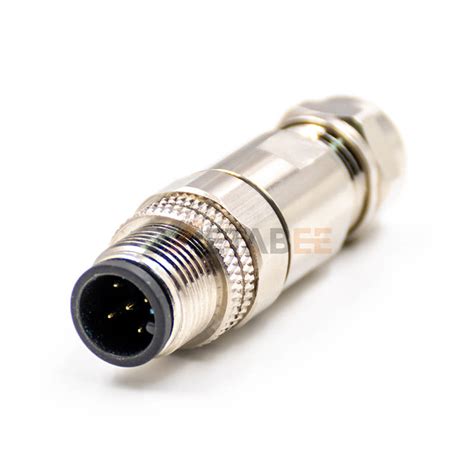 Shielded M12 A Coded 5 Pin Male Field Wireable Connector Metabeeai