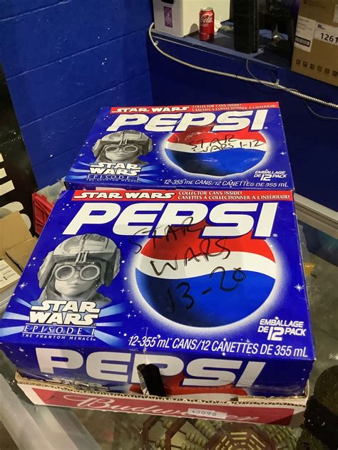 2 Cases Of Empty Star Wars Episode 1 The Phantom Menace Collectible