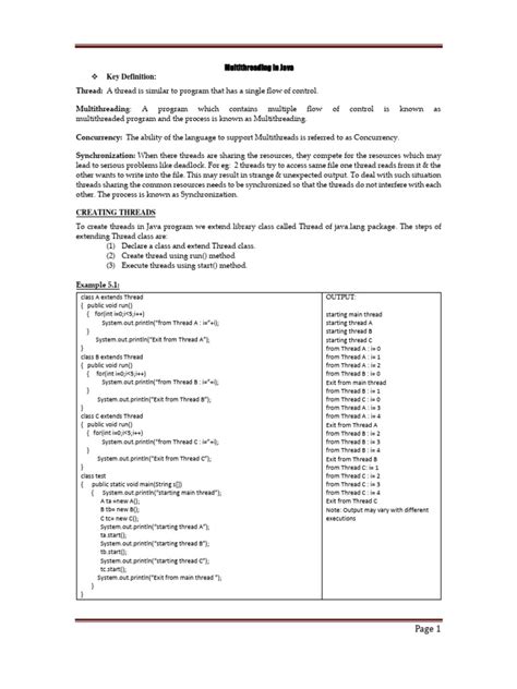 Multi Threading Pdf Thread Computing Computer Program