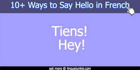 How To Say Hello In French In 11 Fluent Ways