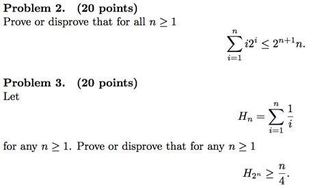 Solved Problem Points Prove Or Disprove That For All Chegg Com