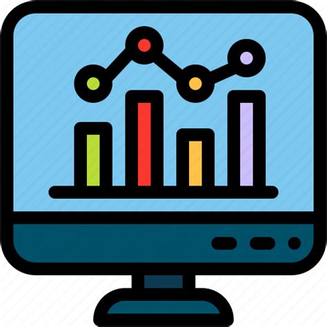 Analytics Monitor Graph Statistics Report Icon Download On Iconfinder