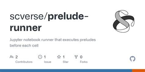 Github Scverseprelude Runner Jupyter Notebook Runner That Executes