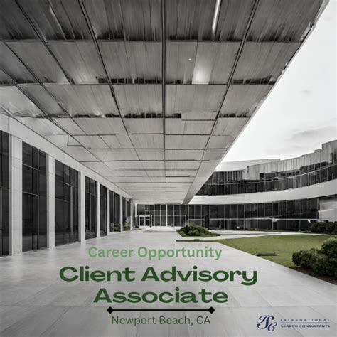 Client Advisor Associate Client Advisor Analyst Client Service
