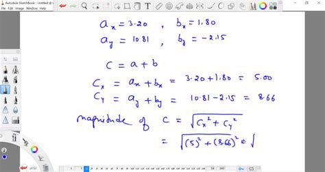 Solved Vector A Has Components Ax 3 20 And Ay 10 81 Vector B Has Components Bx 1 80 And By 2