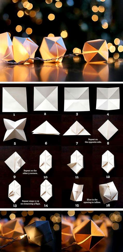 Diy Lanterns For Twinkle Lights Manualidades Cajas De Origami Origami