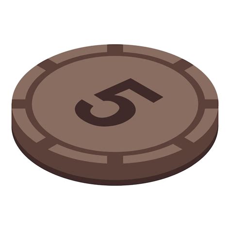 Premium Vector Brown Token Icon Isometric Of Brown Token Vector Icon For Web Design Isolated