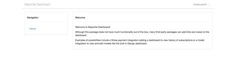 Masonite Python Framework New Dashboard Package Dev Community