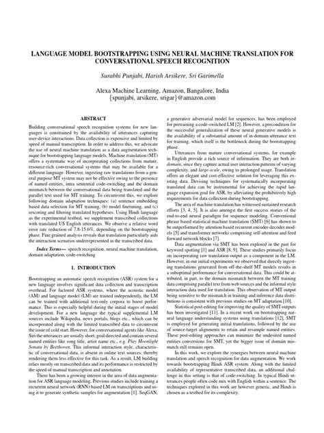 language model bootstrapping using neural machine translation for