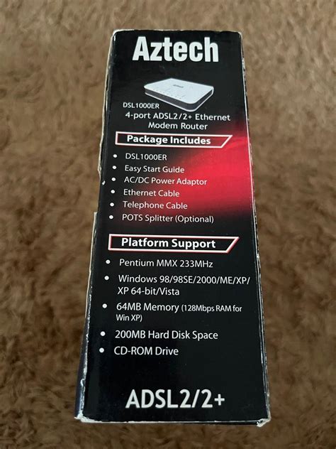 Aztech Dsl1000er Modem Router Computers And Tech Parts And Accessories Networking On Carousell