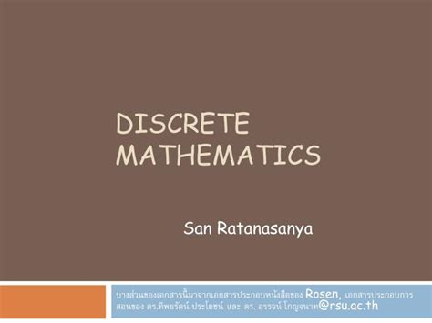 ppt discrete mathematics powerpoint presentation free download id