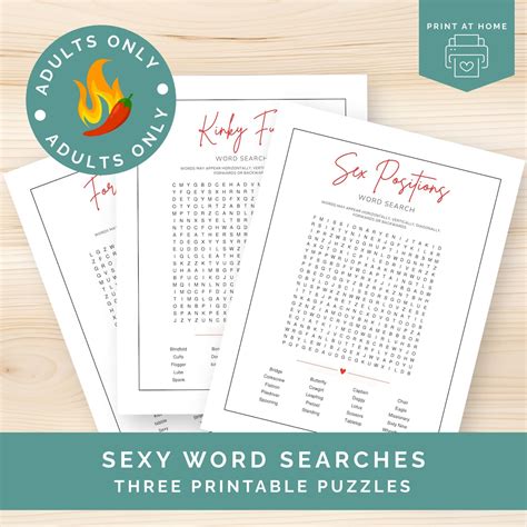 Dirty Word Search Puzzle Bundle Spicy Party Games For Adults Sexy