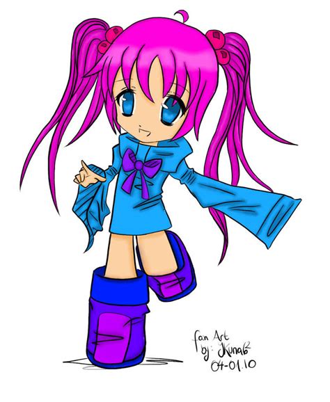 Running Chibi Girl By Coloringlinearts On Deviantart