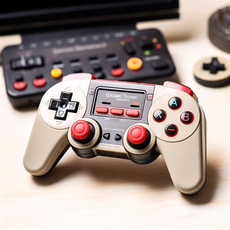 Premium Ai Image High Angle Gaming Controllers Arrangement Generated