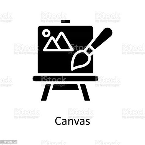 Canvas Vector Solid Icon Design Illustration Design And Development