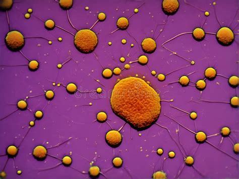 Lymphoma Concept Art Electron Microscope Stock Image Image Of