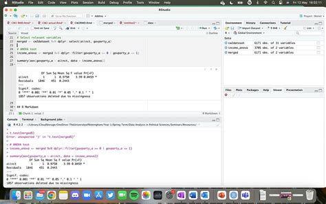 Help With A Hypothesis Test General Posit Community
