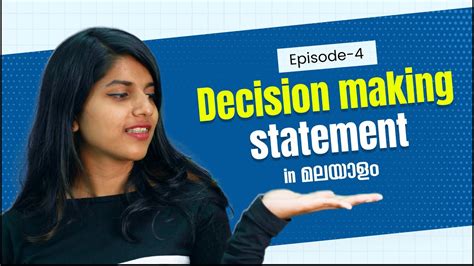 Decision Making Statements Youtube