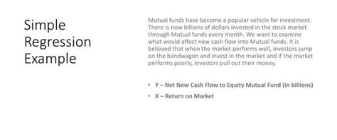 Solved Simple Regression Example Mutual Funds Have Become A
