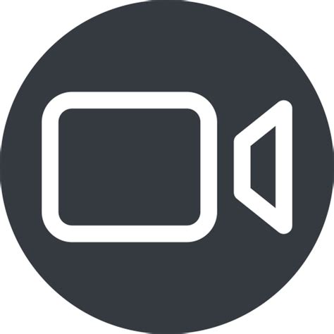 videocamera icon by friconix fi cnsuxl videocamera up normal solid circle youtube video camera