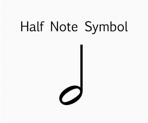 Half Note Symbol Beginning Music Symbols