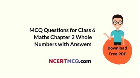 MCQ Questions For Class Maths Chapter Whole Numbers With Answers NCERT MCQ