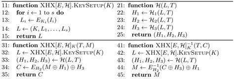 Pdf Xhx A Framework For Optimally Secure Tweakable Block Ciphers From Classical Block