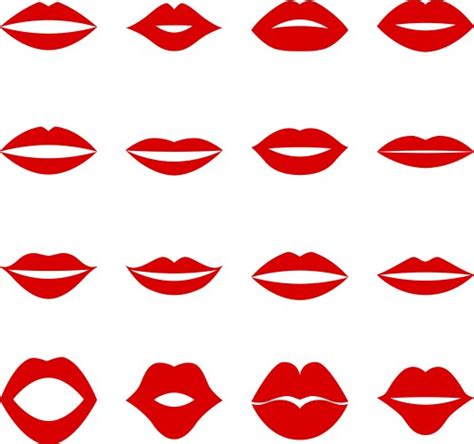 Lips Sound Pronunciation Chart Royalty Free Vector Image