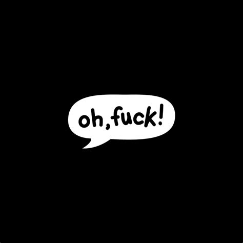 Oh Fuck Comics Speech Balloon Dialog Box Sticker White Vó Marias