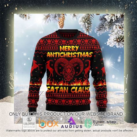 Best Merry Antichristmas Satan Claus Hz11 Ugly Christmas Sweater