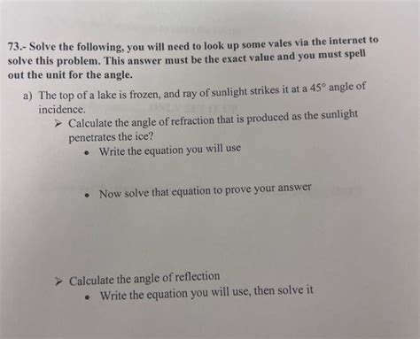 74 Solve The Following Circuit Use The Correct