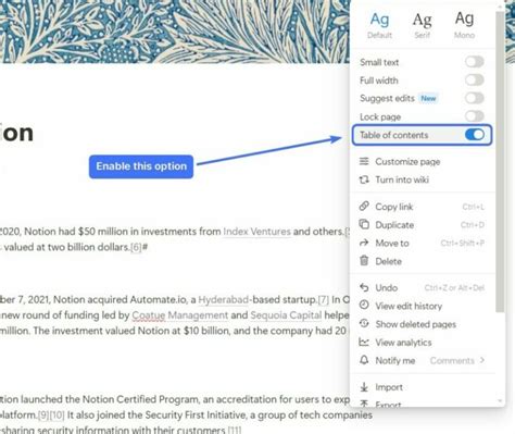 How To Add Table Of Contents In Notion 2024 Notioniers