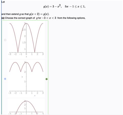 solved g x 3−x2 for −1≤x≤1 and then extend g so that