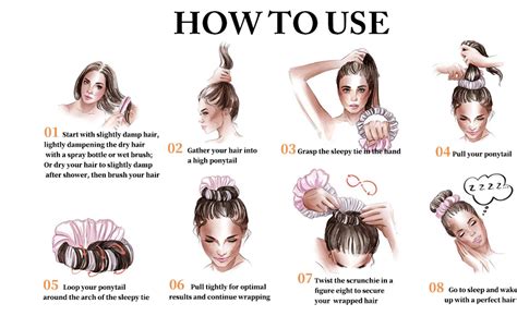 Daniemco Overnight Curls Scrunchie Bun Wrap Curler Curl While You