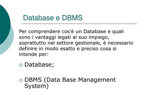 Ppt Introduzione Ai Database Powerpoint Presentation Free Download Id3724007