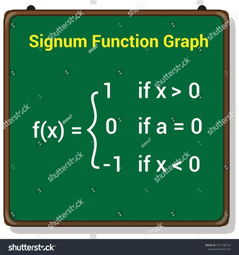 Graph Signum Function Stock Vector Royalty Free 1917180134 Shutterstock