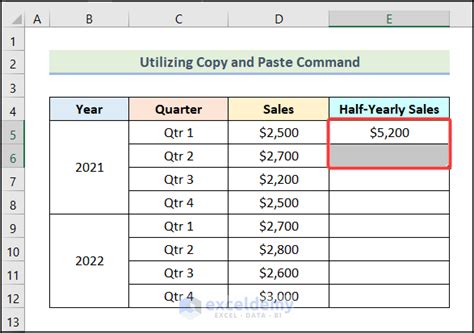 How To Apply Formula In Excel For Alternate Rows 5 Easy Ways