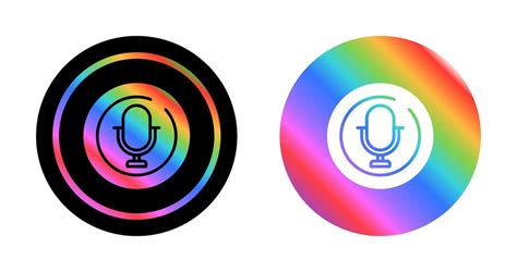 Microphone Circle Vector Icon 40018840 Vector Art At Vecteezy