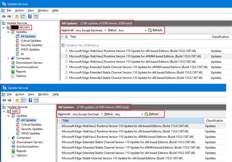 Fix Wsus Downstream Replica Showing More Updates Than The Primary