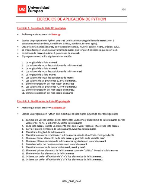 Ejercicios Básicos De Python Pdf Python Lenguaje De Programación