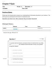 Chapter Quiz IST Section Netwk And Telecom Pdf Chapter Quiz IST