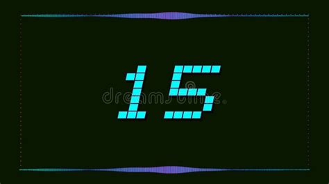 Rhythm Signal Looping Audio Wave Visualization And 30 Seconds Countdown